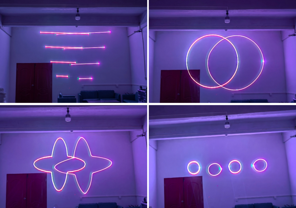 New APP Bluetooth RGB Animation Scanner Laser Light